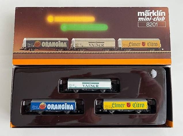 Märklin Z mini-club 8201 Güterwagen-Set Mineralwasser SBB (Gebraucht ...