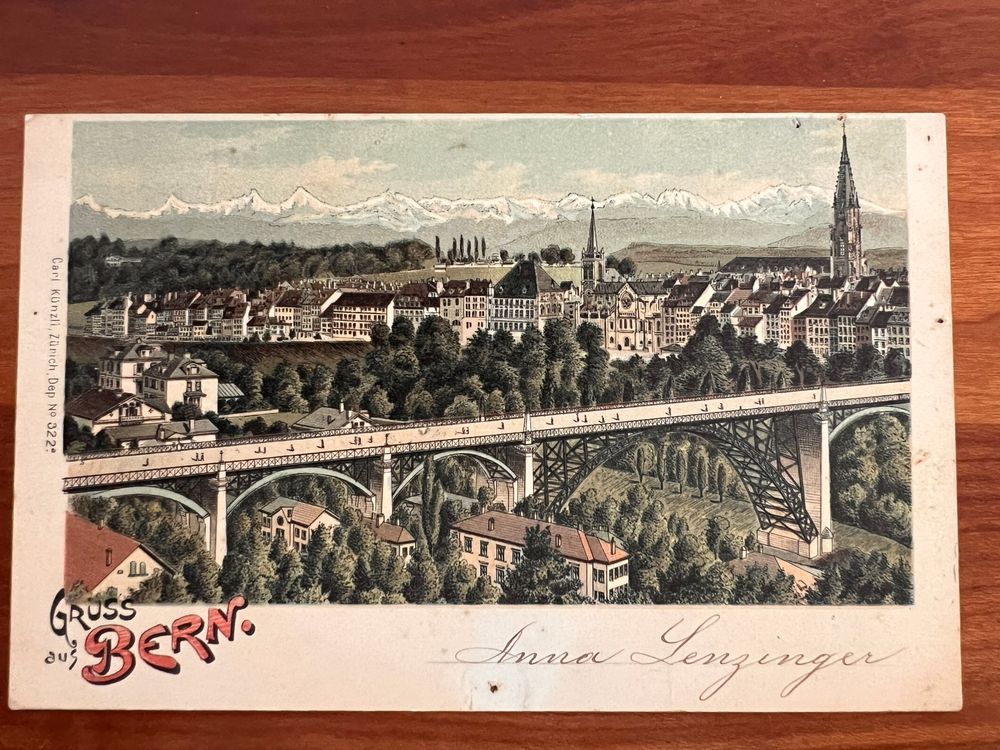 Postkarte Bern 1999 litho (P243) (Gebraucht) in Hinwil für CHF 10 – mit ...