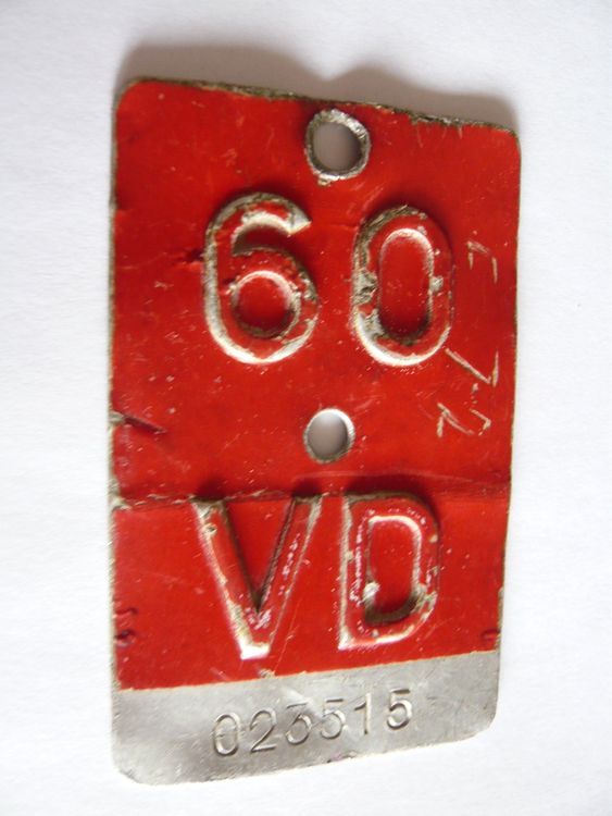 PLAQUE VELO VD 60 | Kaufen auf Ricardo