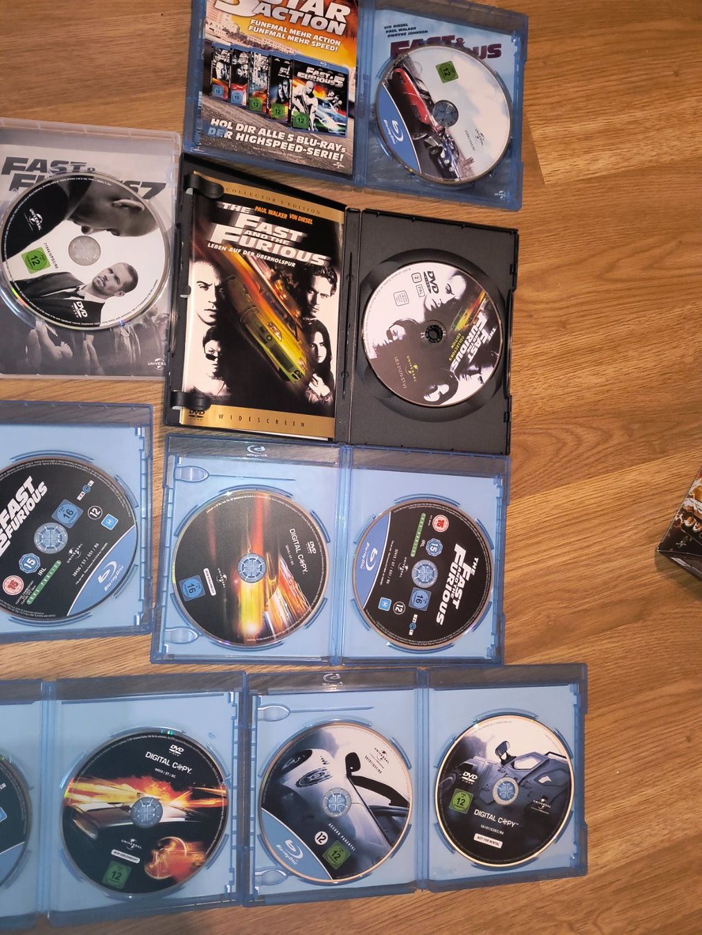 Fast&Furious DVD und Blue Ray teile 1-8 +Bonus siehe Fotos (Gebraucht ...