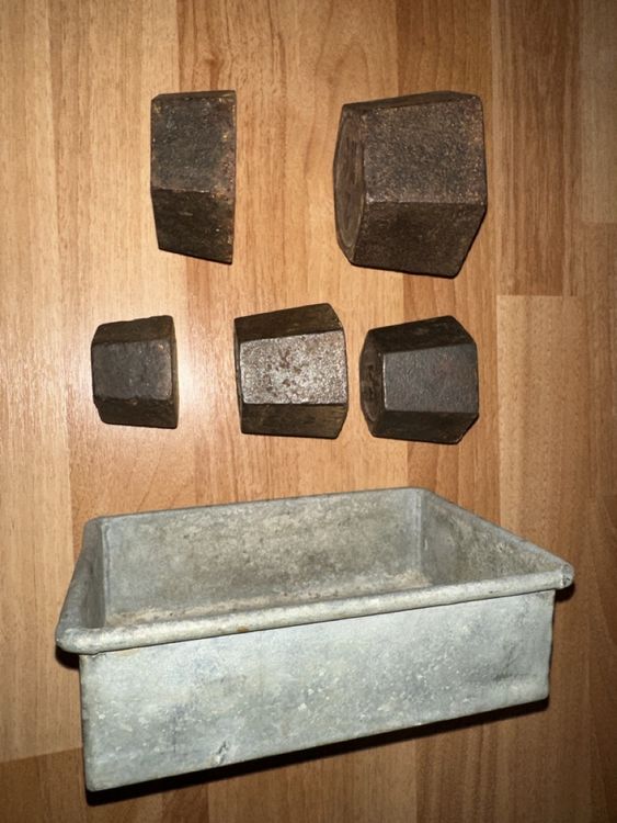 Antike Eichgewichte mit Kiste, (500g - 2kg) Gewichte (Gebraucht) in St. Gallen für CHF 59.5 ...