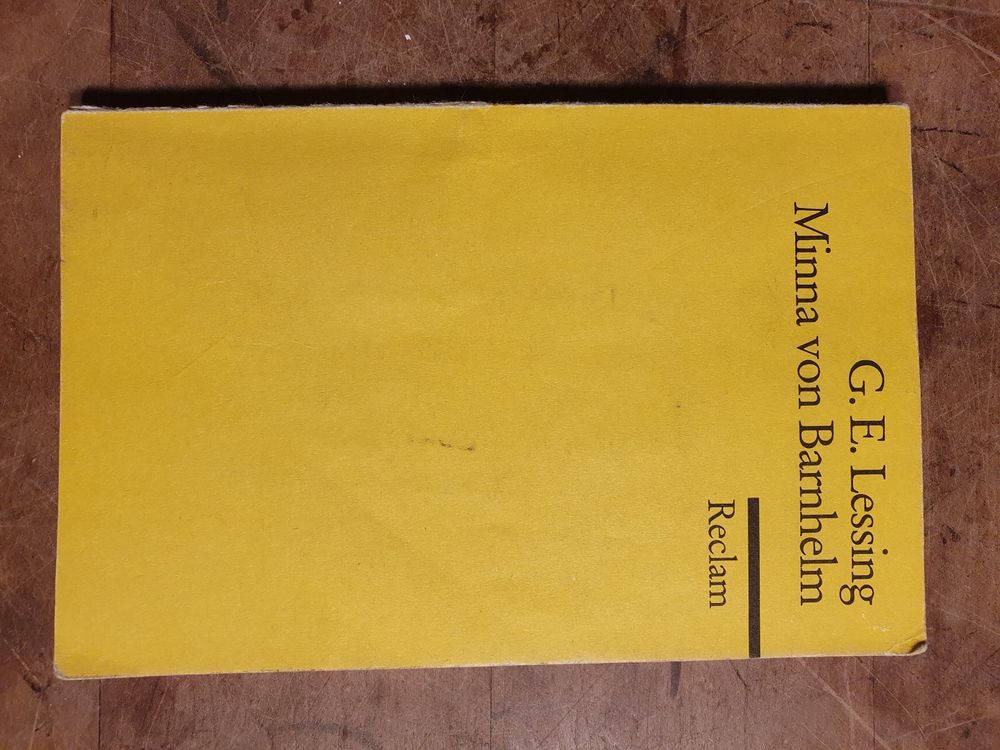 Minna von Barnhelm – G.E. Lessing (Gebraucht) in Zürich für CHF 2 – nur ...