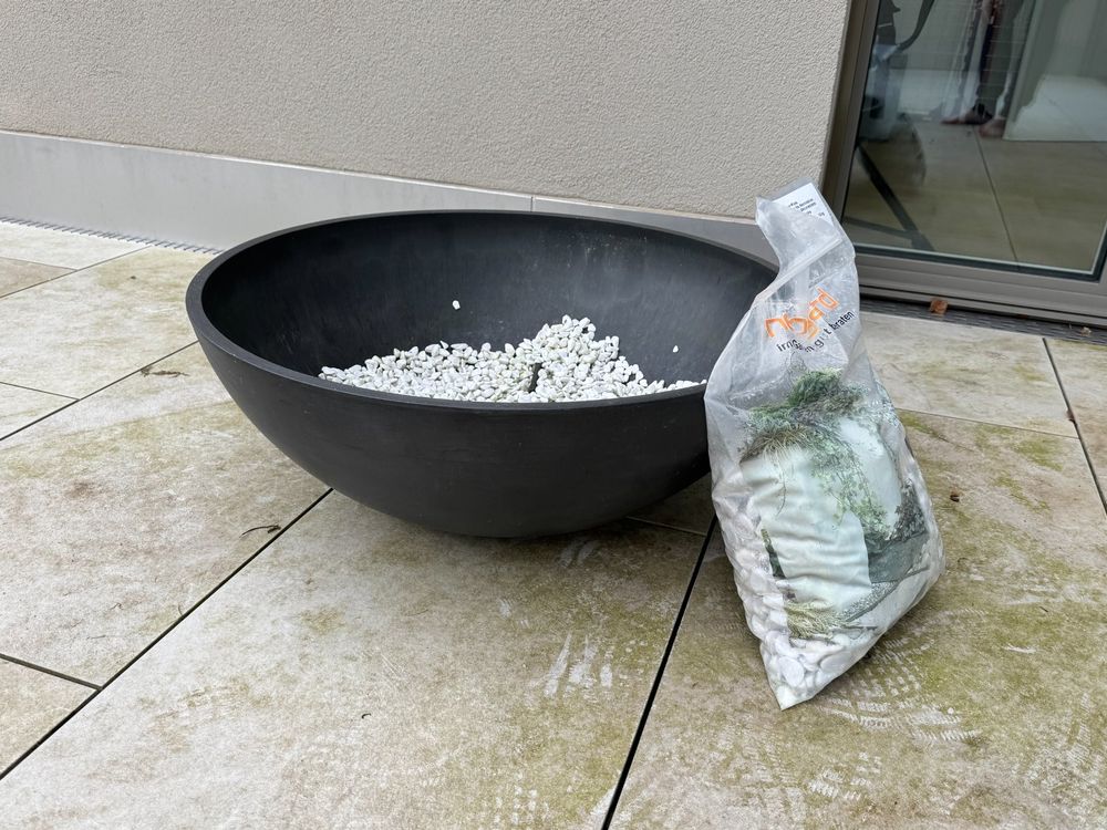 Ecopots Vienna Pflanzgefäss rund 70 x 25.5 cm plus Steine (Gebraucht ...