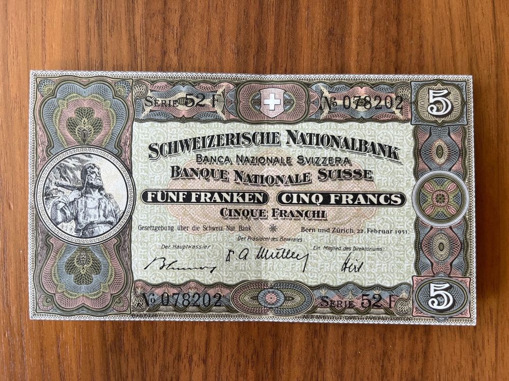 Schweiz 5 Franken 1951 Gebraucht (Gebraucht) in Zürich für CHF 7 – mit Lieferung auf Ricardo kaufen