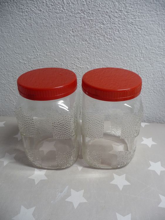 2 alte Vorratsdose Glas St. Prex | Kaufen auf Ricardo