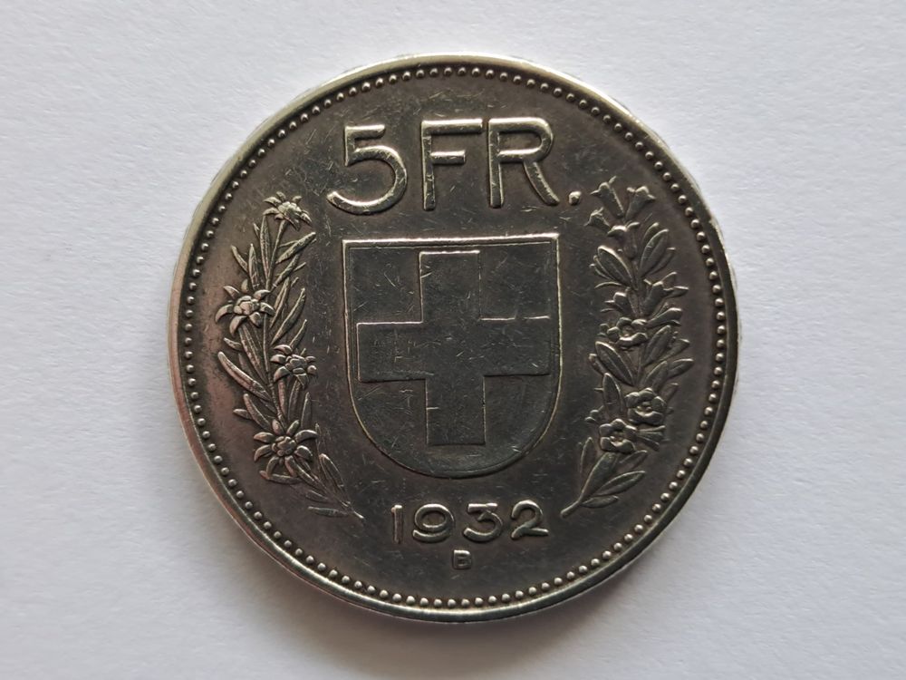 5 Franken Silber 1932 | Kaufen auf Ricardo