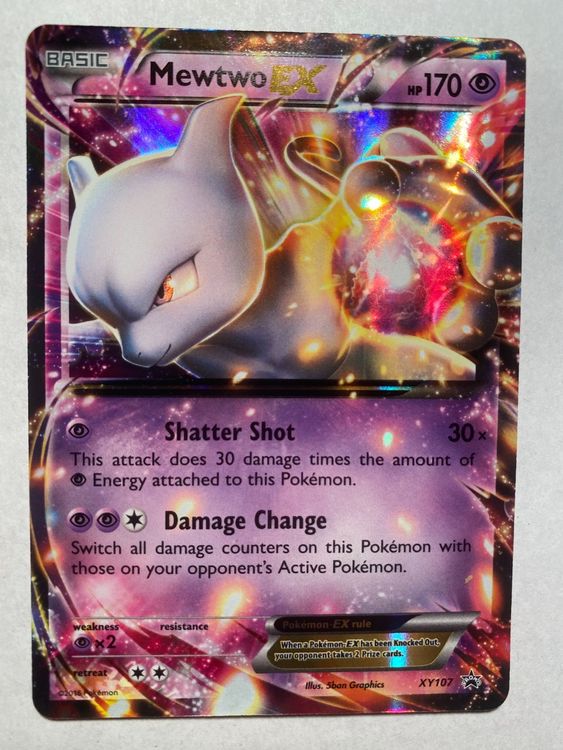 Mewtwo Ex Promo - Pokémon Card EN XY107 (Gebraucht) in Cudrefin für CHF ...
