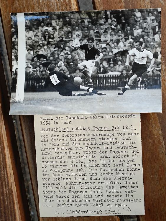 Presse Photo / Fussball WM Final in Bern 1954 (Gebraucht) in Brugg AG ...
