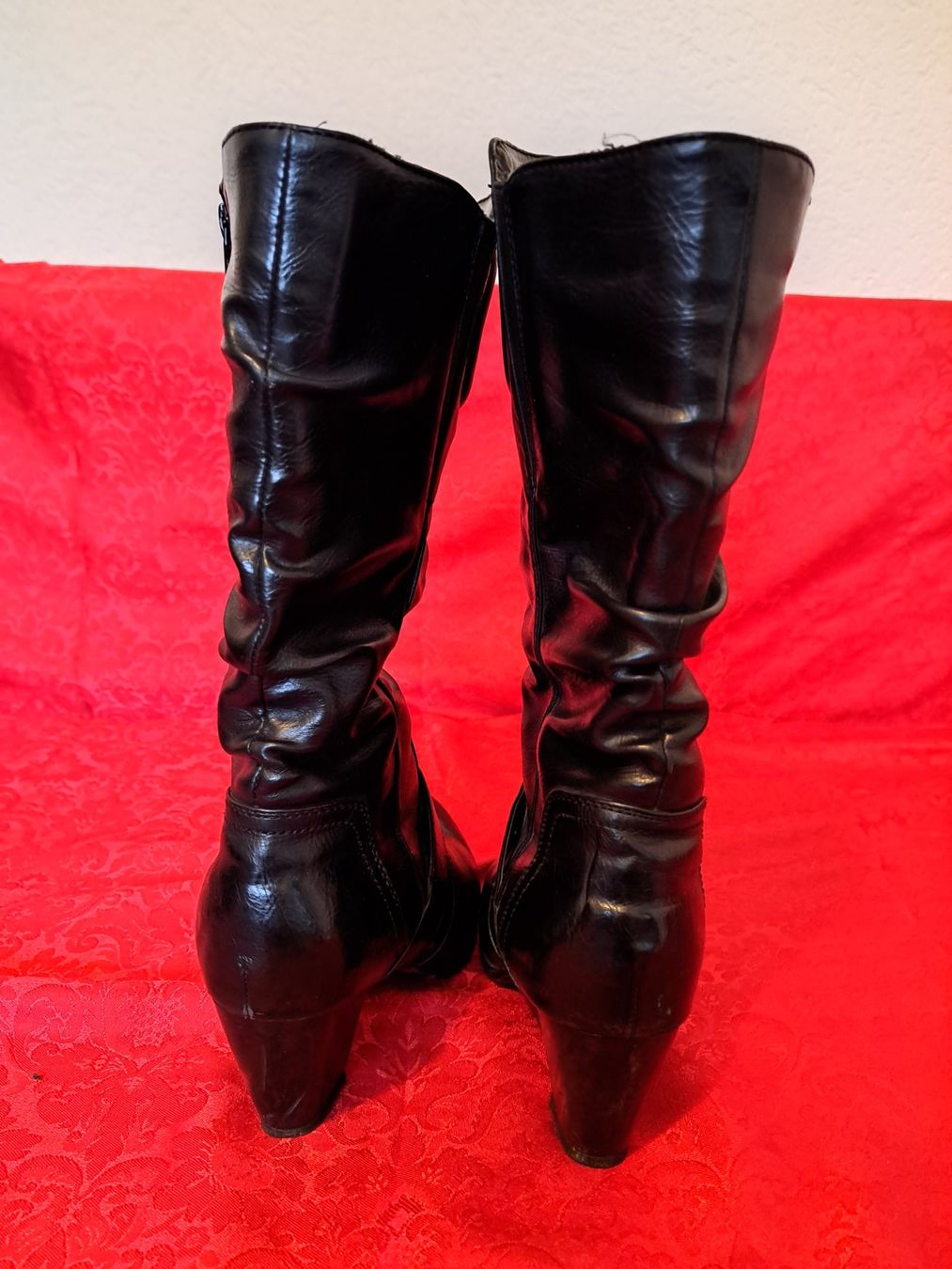 Bottes d'hiver noires en cuir synthétique - Taille 37 ! (D'occasion) à ...