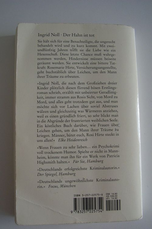 Ingrid Noll Der Hahn ist tot Diogenes Roman (Gebraucht) in Zürich für CHF 2.95 – mit Lieferung ...