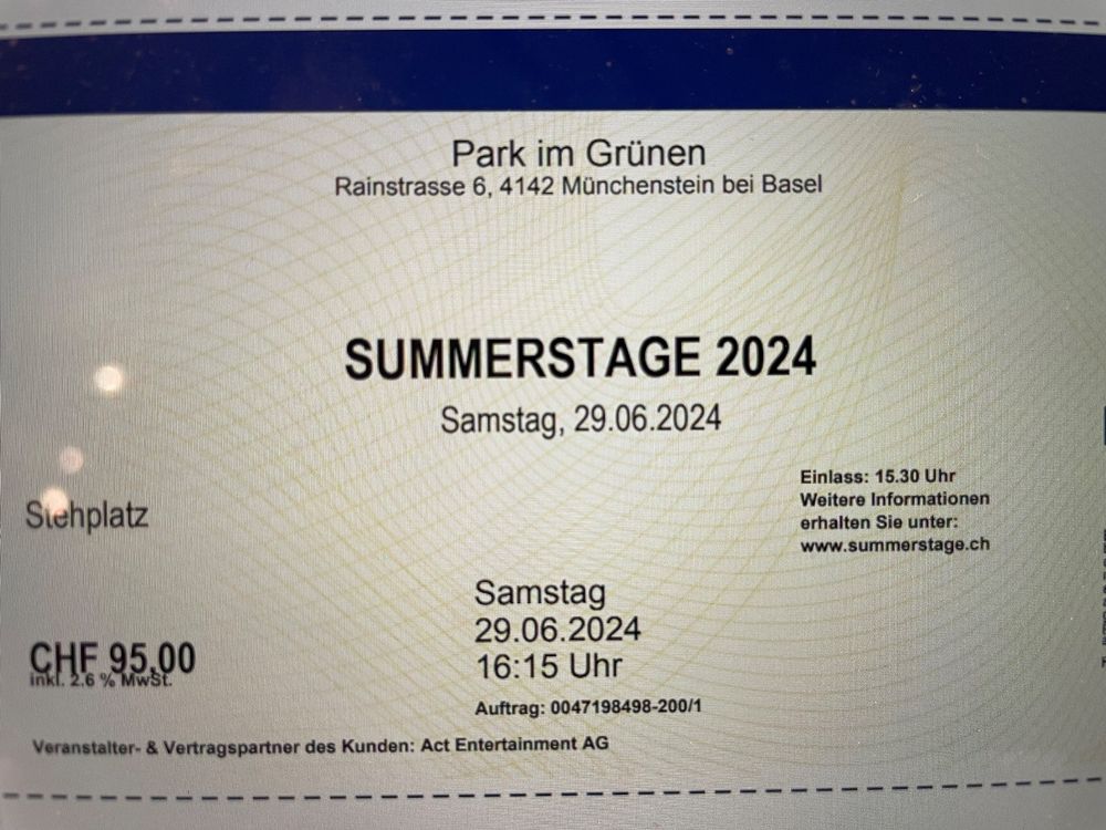Patent Ochsner Summerstage 2024 | Kaufen auf Ricardo