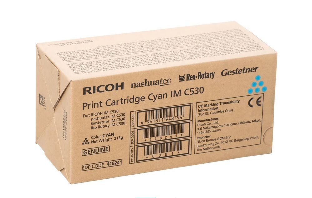 Ricoh IM C530, IM C530F, IM C530FB cyan Toner, 418241 (Neu und ...