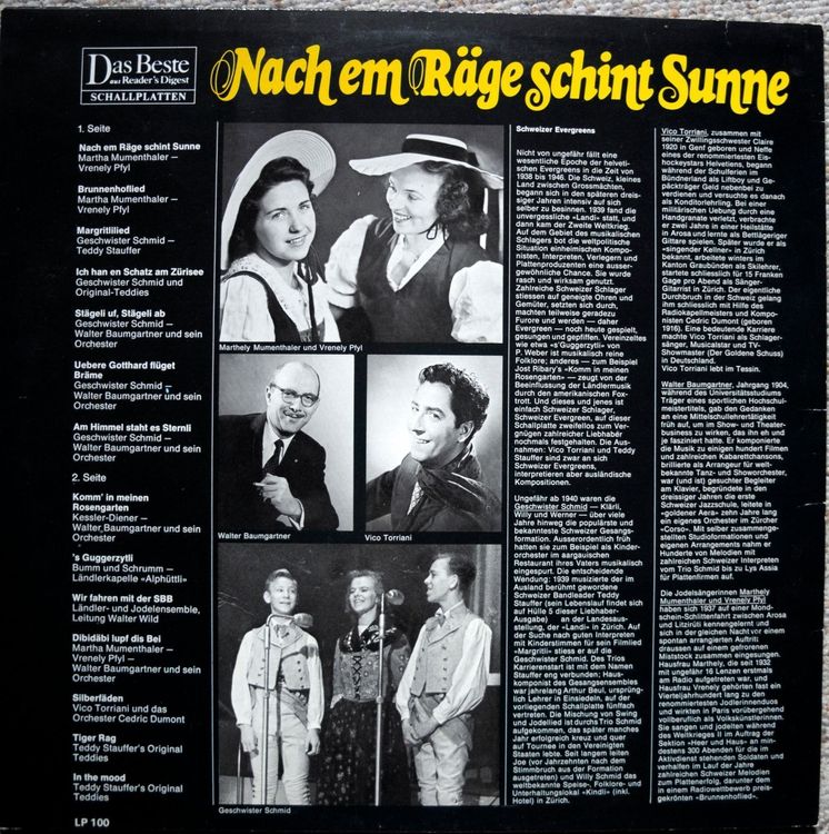 Nach Em Räge Schint Sunne Die Schönsten Schweizer Evergreens (Gebraucht ...