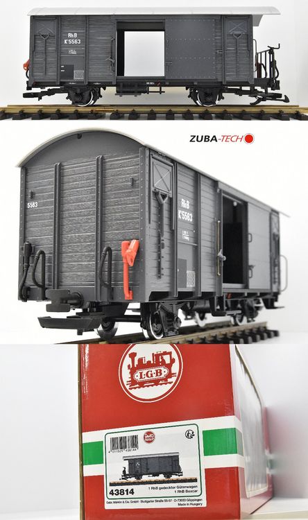 LGB 43814 Gedeckter Güterwagen der RhB Spur G mit OVP | Kaufen auf Ricardo