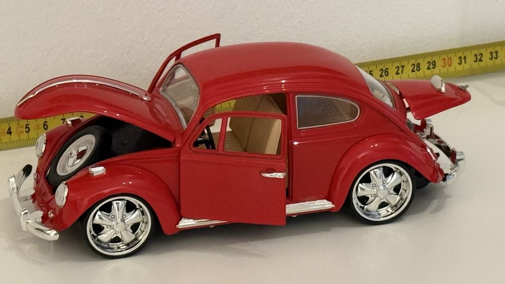 Roter VW Käfer Modellauto 1:18 Türen Kofferraum Motorhaube a | Kaufen ...