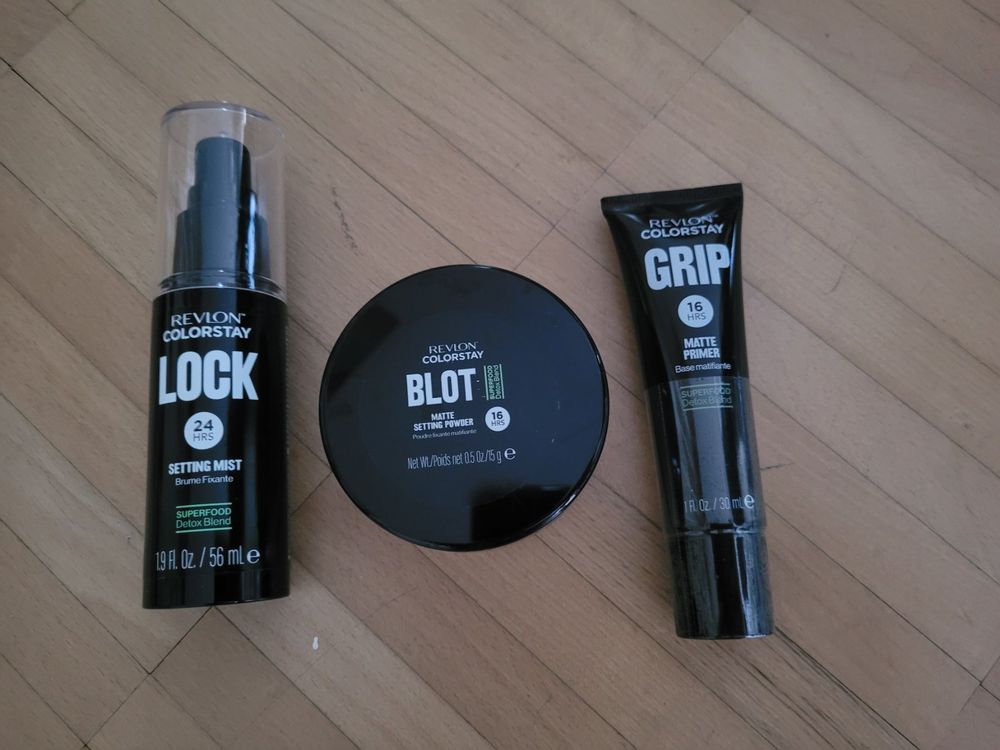Revlon Colorstay Set Grip Primer, Blot Puder, Lock Spray (Neu und ...