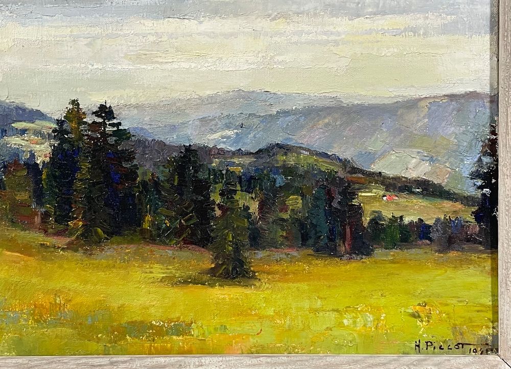 Henri Piccot (XX) Gemälde - Wald Landschaft (Gebraucht) in Root für CHF ...