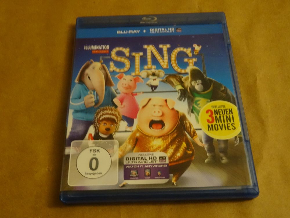 Illumination präsentiert SING BLU-RAY (Gebraucht) in Olten für CHF 3.5 – mit Lieferung auf ...