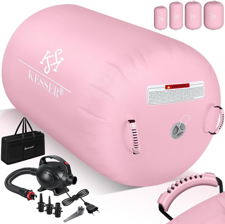 Aufblasbare Gym-Rolle 100x60cm rosa (Neu und originalverpackt) in ...
