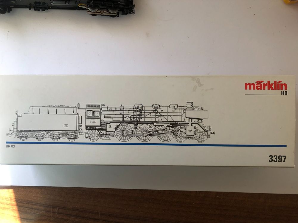 Märklin BR03 (3397, OVP) mit 5 Blechwagen, 3 mit Licht (Gebraucht) in ...