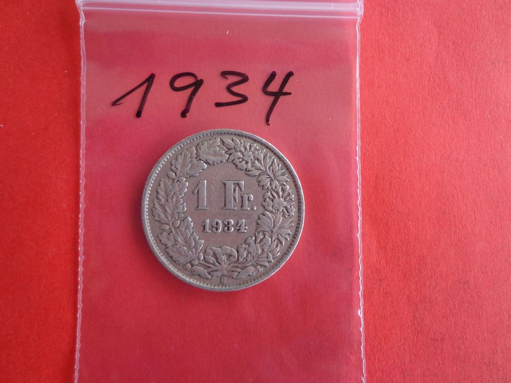 1 Franken 1934 ss | Kaufen auf Ricardo