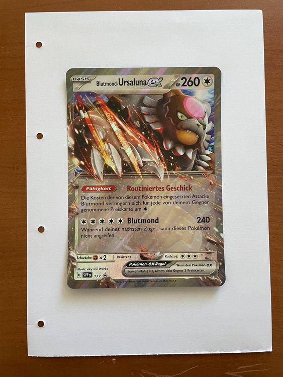 Pokemon Blutmond-Ursaluna eX GIANT CARD (Versand gratis) (Neu (gemäss ...