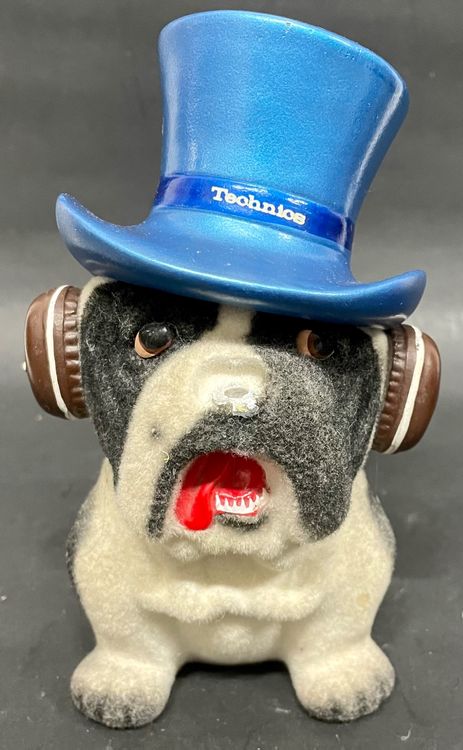 Technics DJ DOG bulldoge Werbefigur blau | Kaufen auf Ricardo