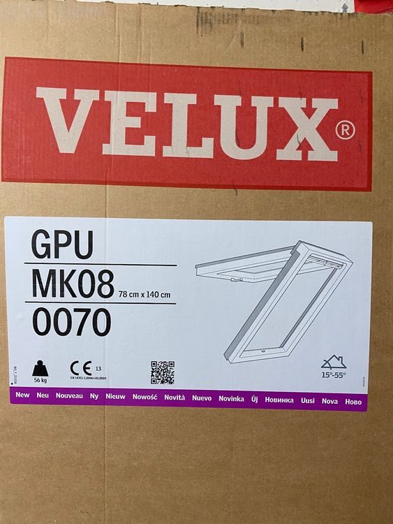 VELUX Klapp-Schwingfenster GPU MK08 0070 THERMO 78x140 cm (Neu und originalverpackt) in Root für ...