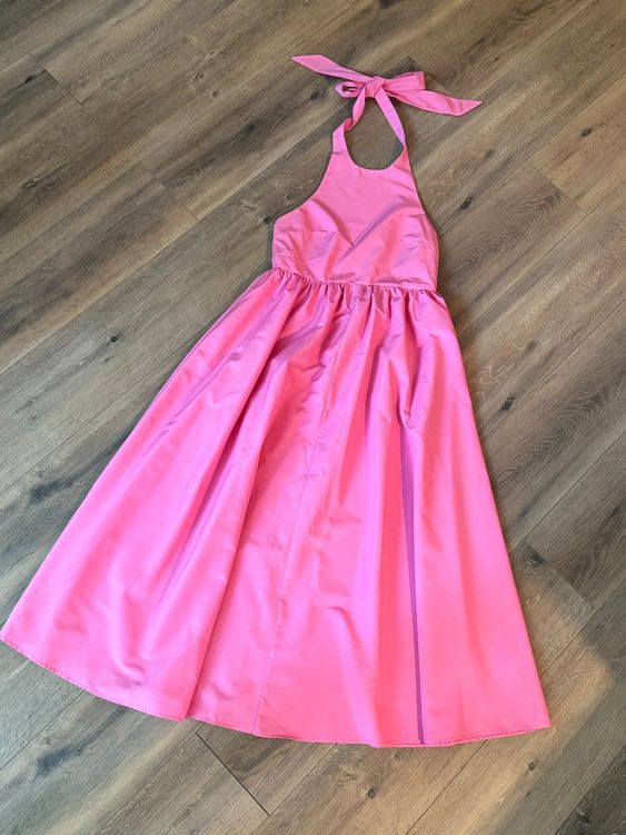 Robe d'été rose 85% polyester 15% coton dos nu Zara 38 (M) (D'occasion ...