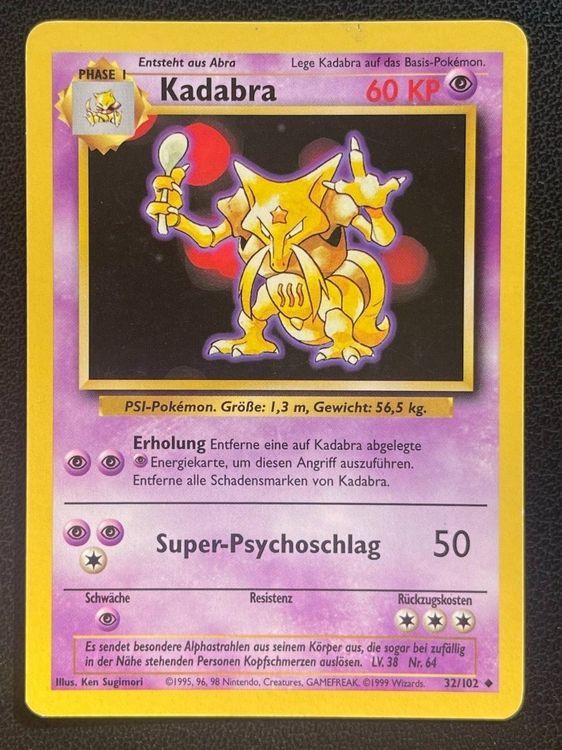 Kadabra 32/102 Pokémon Base Set | Kaufen auf Ricardo