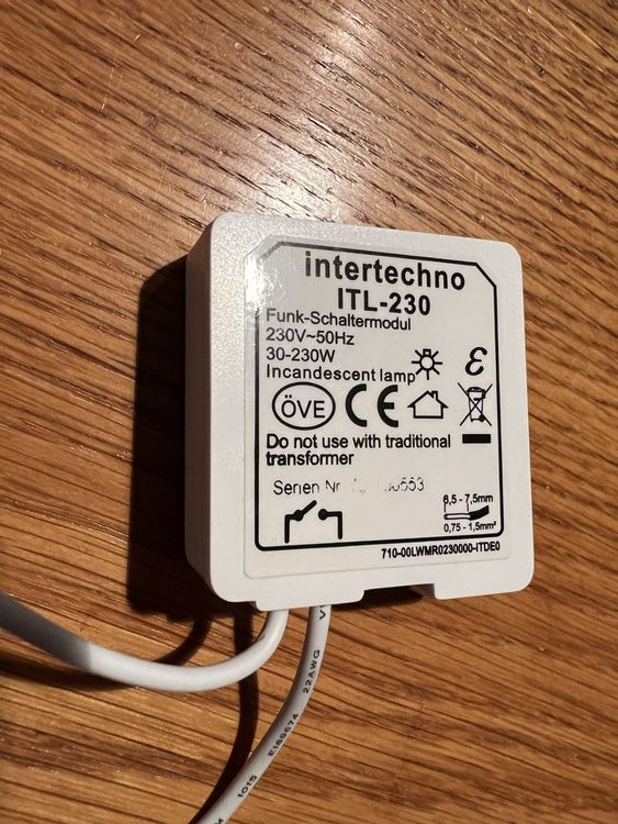 3x Intertechno ITL-230 SmartHome Funk-Schaltermodul | Kaufen auf Ricardo