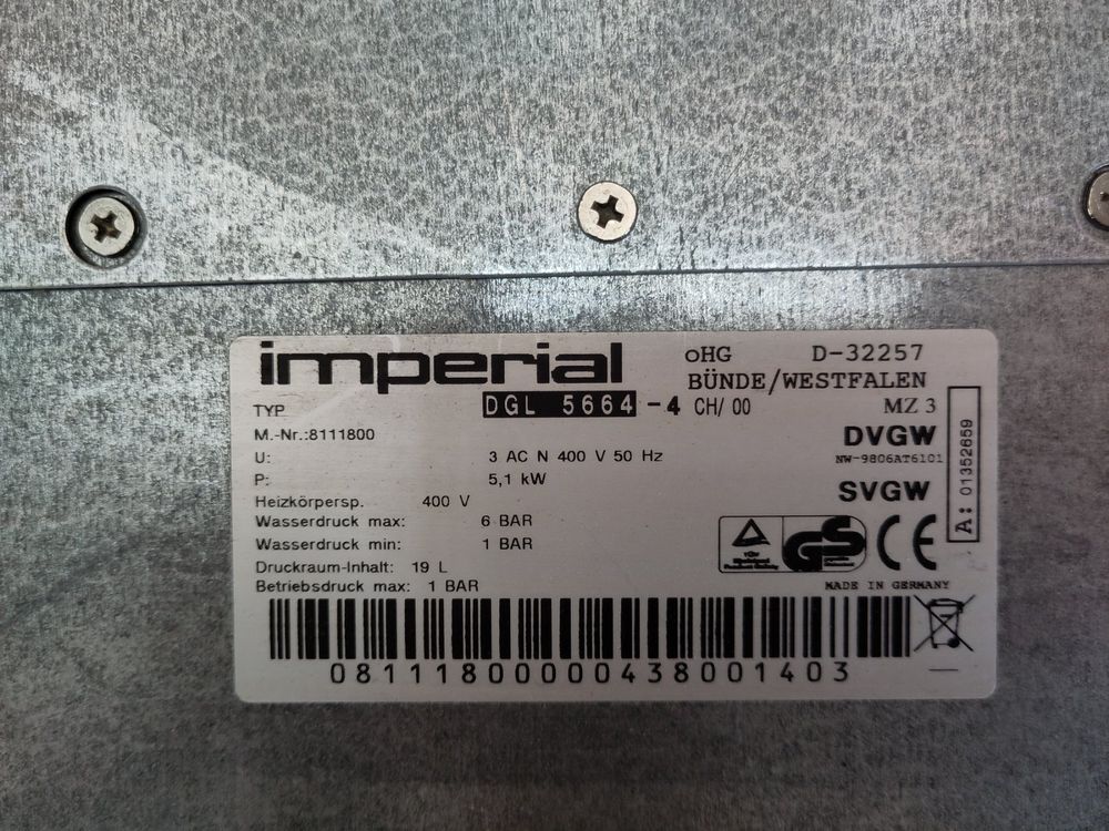 Miele Einbau-Steamer Imperial DGL 5664-4 (Defekt) in Bern für CHF 22 ...