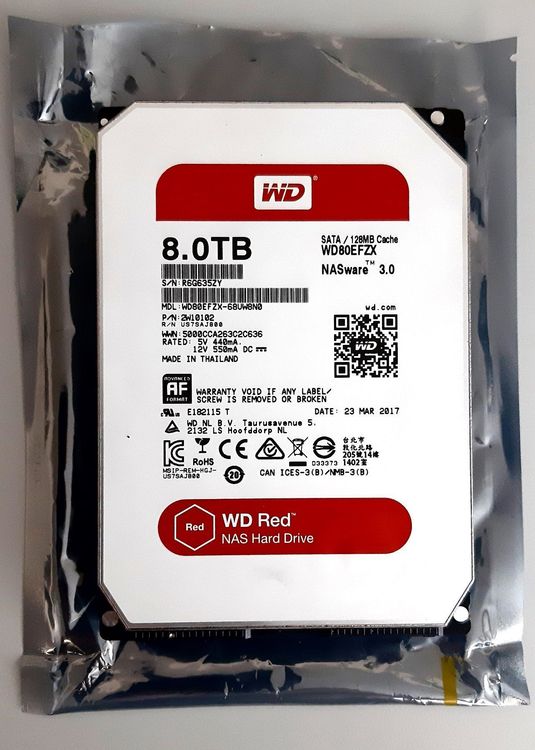 WD Red 8TB NAS HDD WD80EFAX | Kaufen auf Ricardo