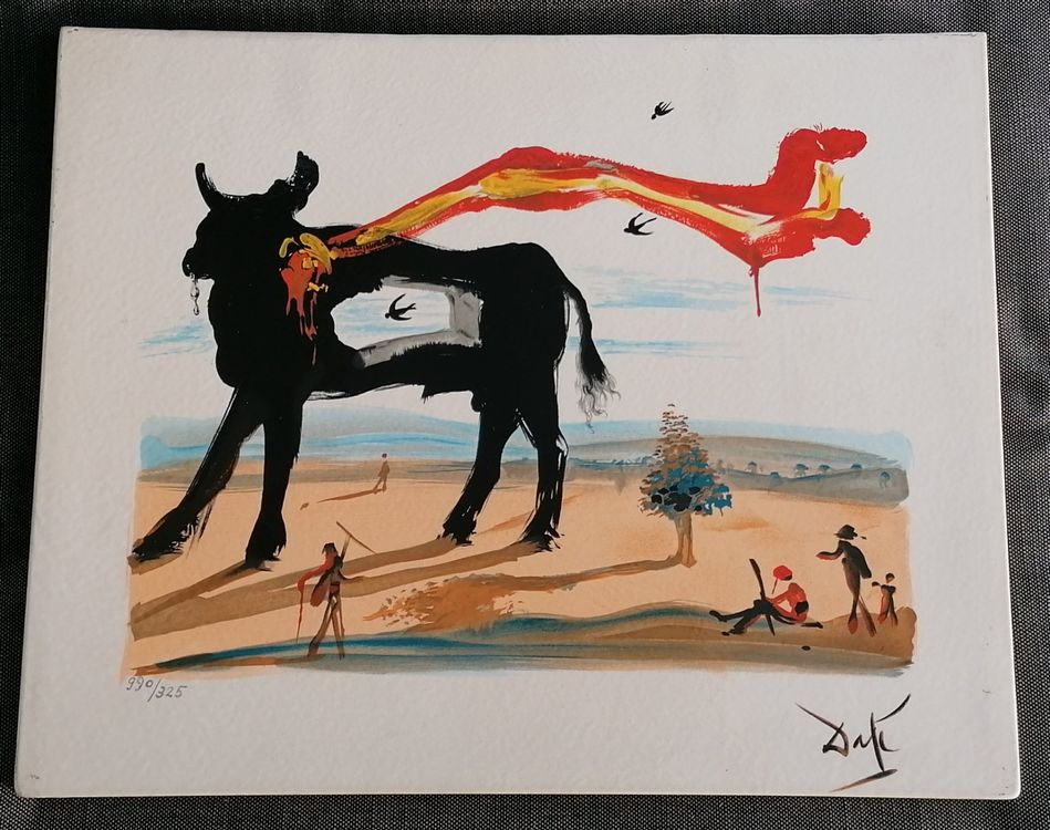 Salvador DALI (1904-1989) Orig. Keramik Primavera Española (Gebraucht ...