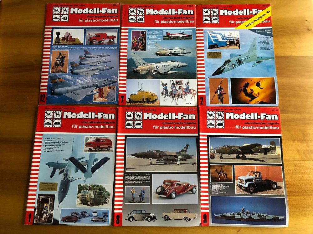 6 x Modell Fan - Modellbau Magazin - 1983-1984 | Kaufen auf Ricardo