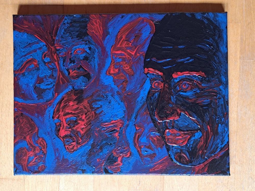 Gemälde Acryl auf Leinwand 30×40 (Gebraucht) in Oberwald für CHF 50 – mit Lieferung auf Ricardo ...