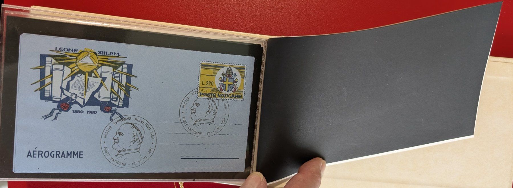 VATIKAN FOLDER KUNSTLEDER PAPST JOHANNES PAUL SCHWEIZ 1984 (Neu (gemäss ...