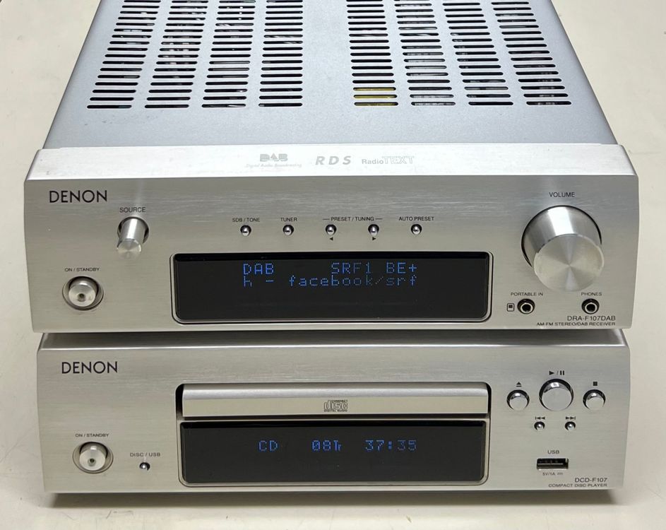 Denon Mini Anlage DRA-F 107 DAB+ in silber ab Fr. 1.- | Kaufen auf Ricardo