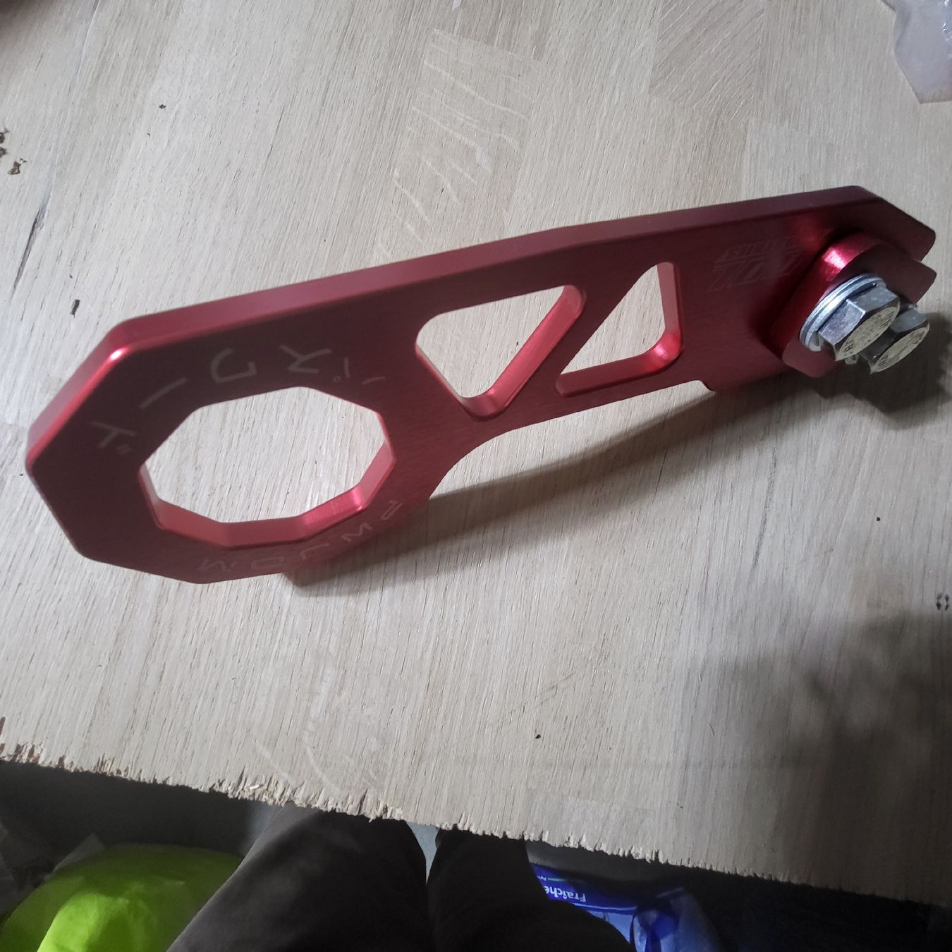 Abschlepphaken Set Abschleppöse Auto Racing rot Aluminium JD (Neu ...