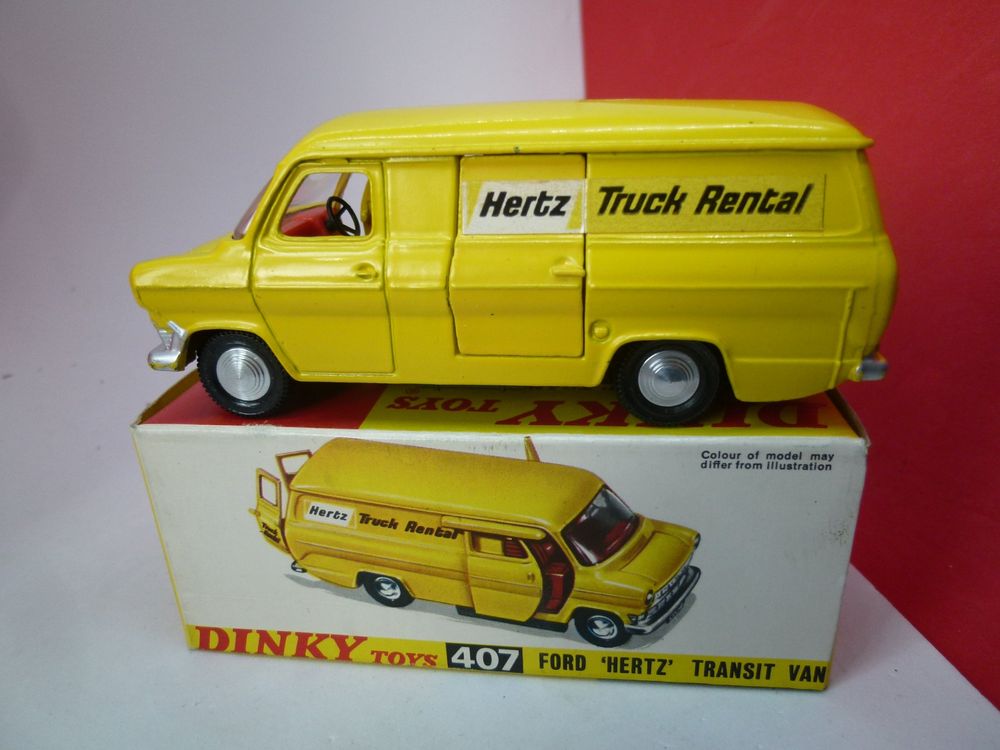 DINKY TOYS - Ford Transit "Hertz " - das Kult-Modell - OVP (Gebraucht ...