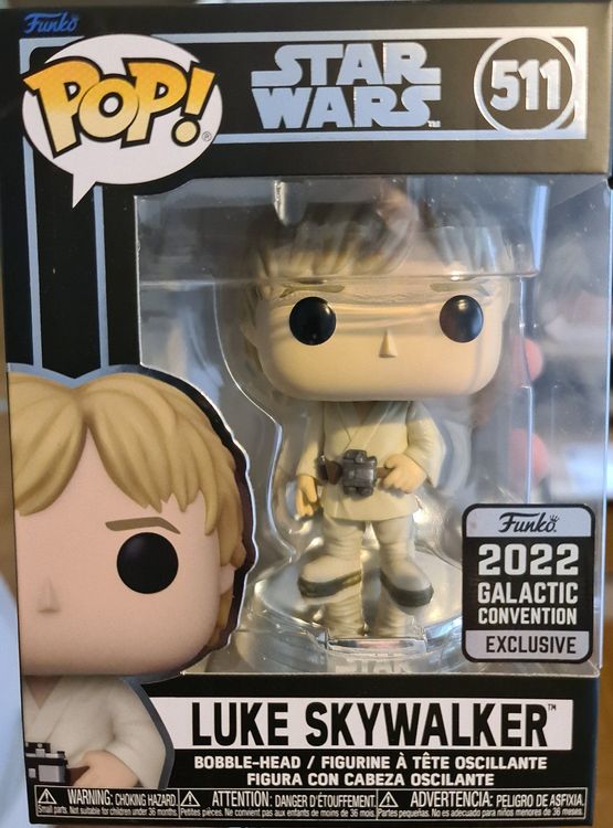 Funko Pop Luke Skywalker 511 Convention 2022 (Neu und originalverpackt ...