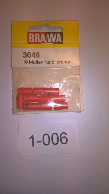 Brawa 3046 / 10 Muffen rund, orange (Neu und originalverpackt) in ...