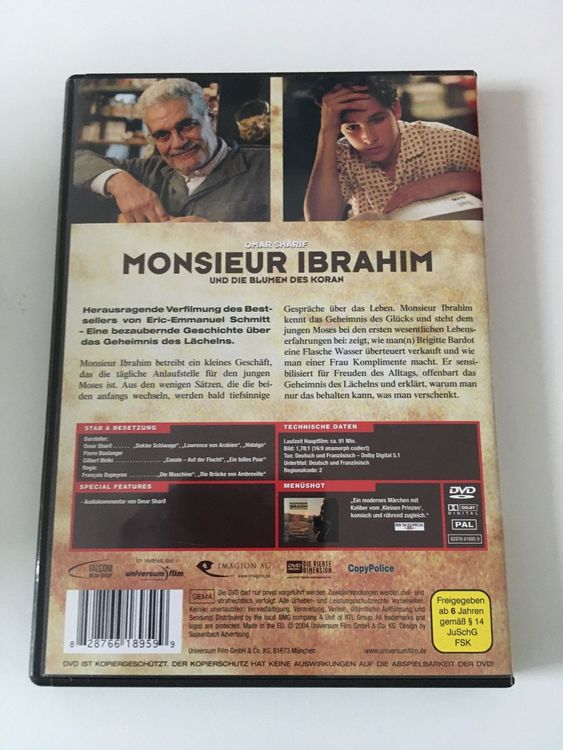 Monsieur Ibrahim und die Blumen des Koran - DVD (Gebraucht) in Arbon ...