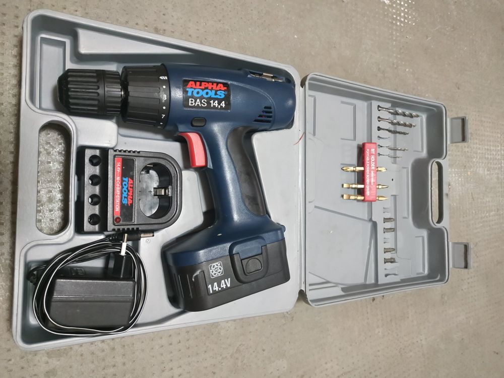 Cordless Drill Alpha Tools BAS 14.4V Top Condition | Kaufen auf Ricardo