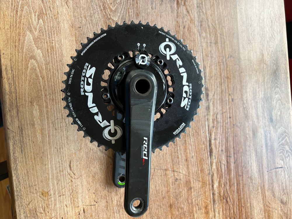 Kurbelgarnitur Sram Red Rotor Q Rings 54/39 mit quarq Powerm | Kaufen ...