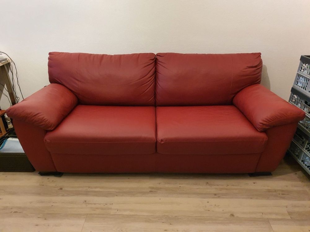 Leder Sofa Rot | Kaufen auf Ricardo