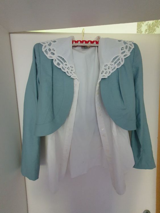 Laura Ashley, Bluse Kurzarm und Blaser zusammen (Neu (gemäss ...