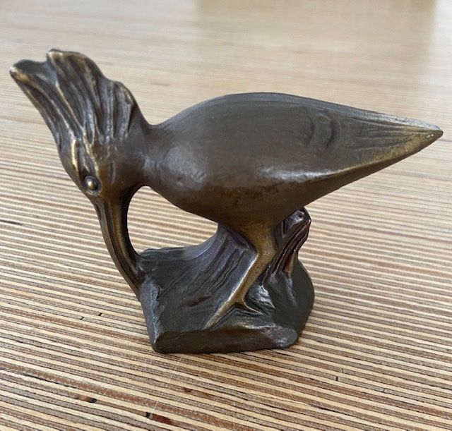 Bronze Skulptur BAG Turgi "Wiedehopf" selten ! (Gebraucht) in Herrliberg für CHF 42 – mit ...