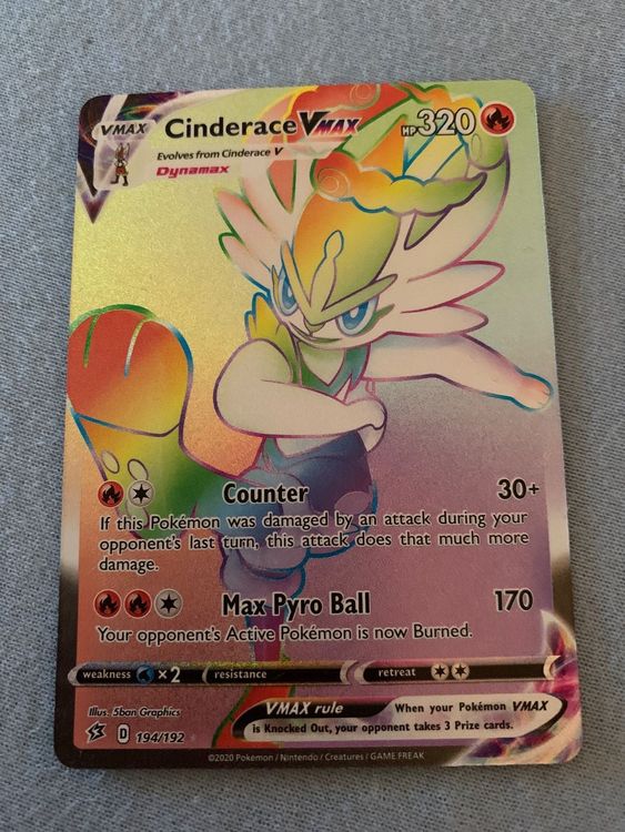 Cinderace VMAX - Rainbow (Neu (gemäss Beschreibung)) in Wallisellen für ...