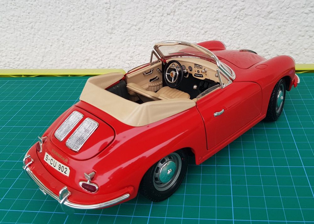 Porsche 356 B Cabriolet, 1961, Burago 1:18 | Kaufen auf Ricardo